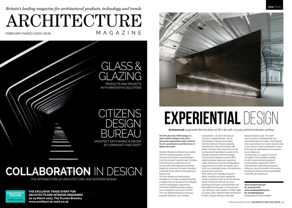Armourcoat features in the Feb/March issue of Architecture Magazine ...